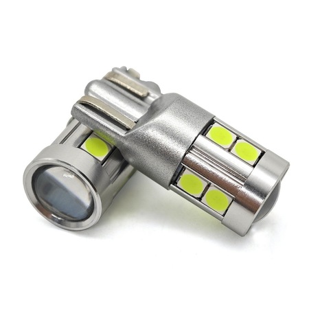 Set 2 becuri auto motoLEDy LED W5W, T10 12-24V CANBUS 500lm Verde - eMAG.ro