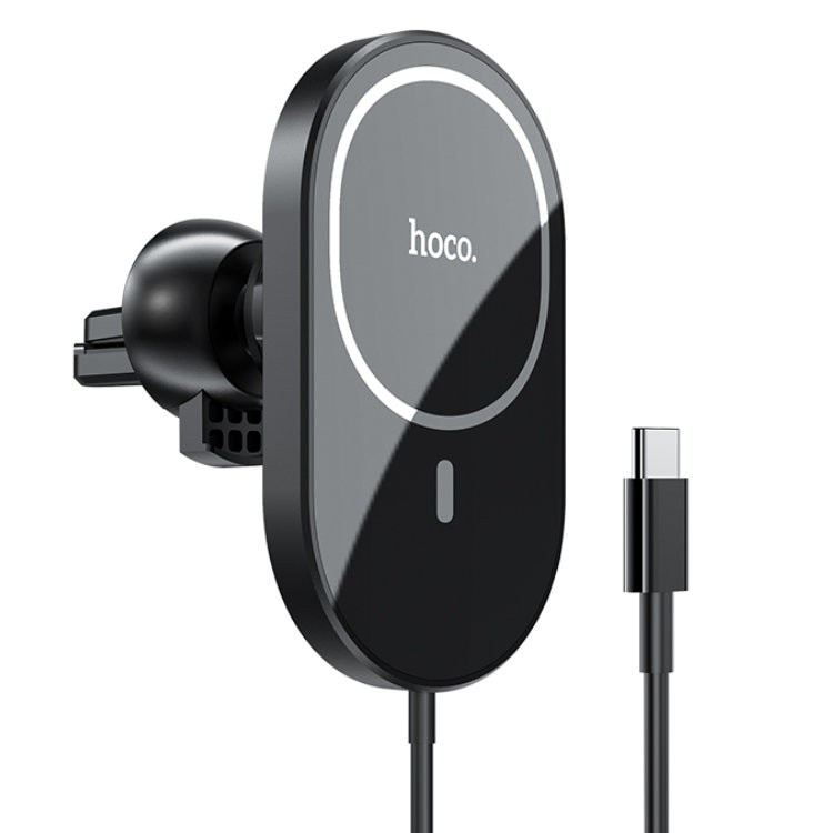 Incarcator auto magnetic wireless HOCO tehnologie MagSafe, incarcare ...