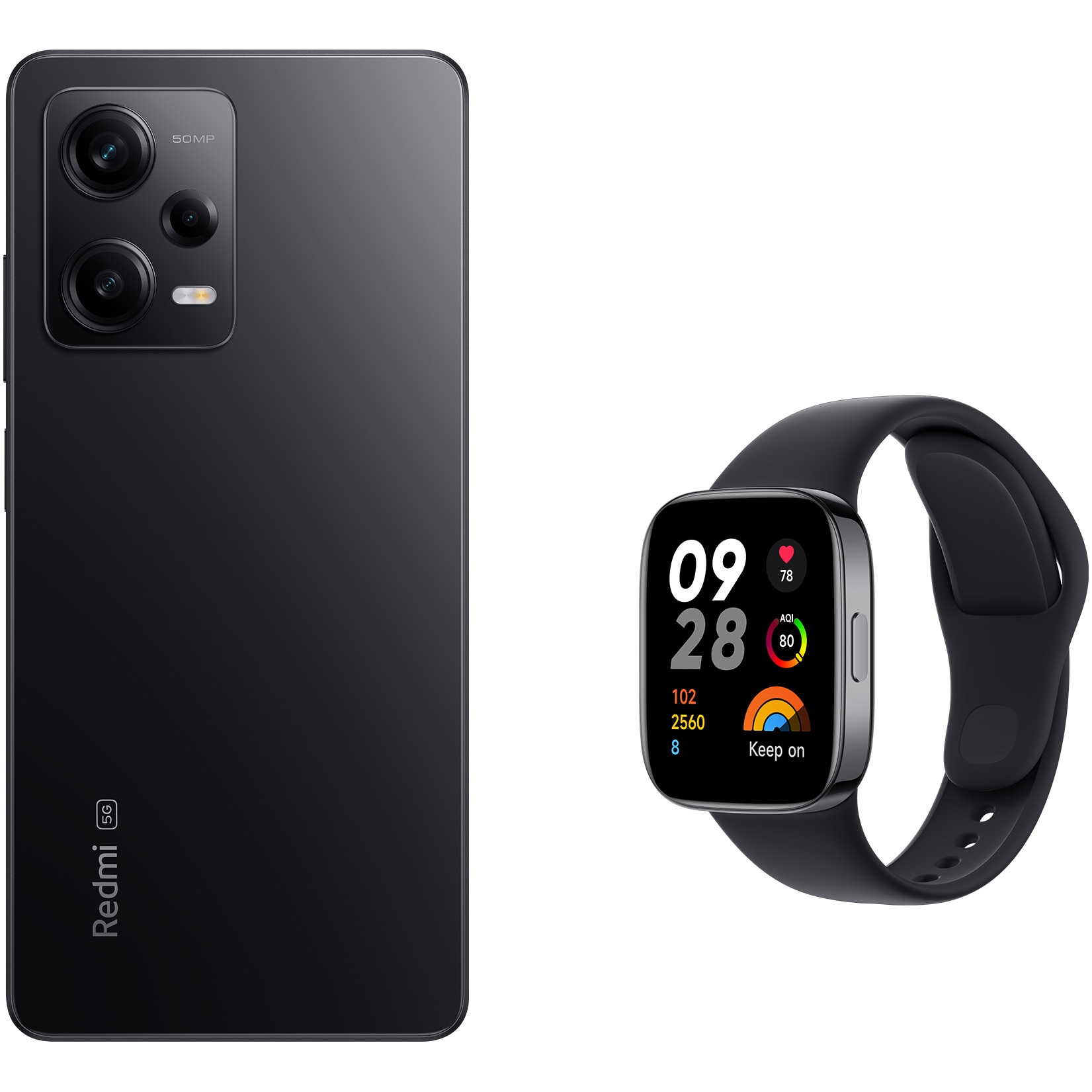 Комплект Смартфон Xiaomi Redmi Note 12 Pro, 6GB 128GB, 5G, Midnight ...