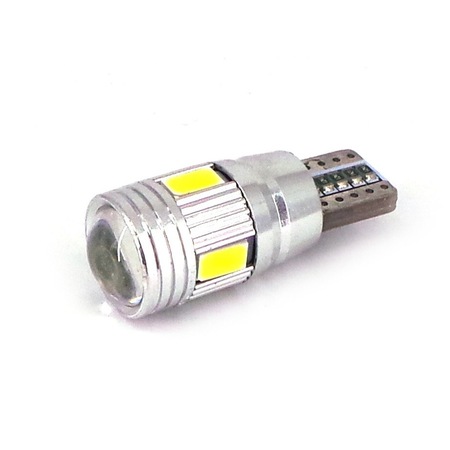 Set 5 becuri auto motoLEDy LED T10, W5W CANBUS 12V 240lm - eMAG.ro