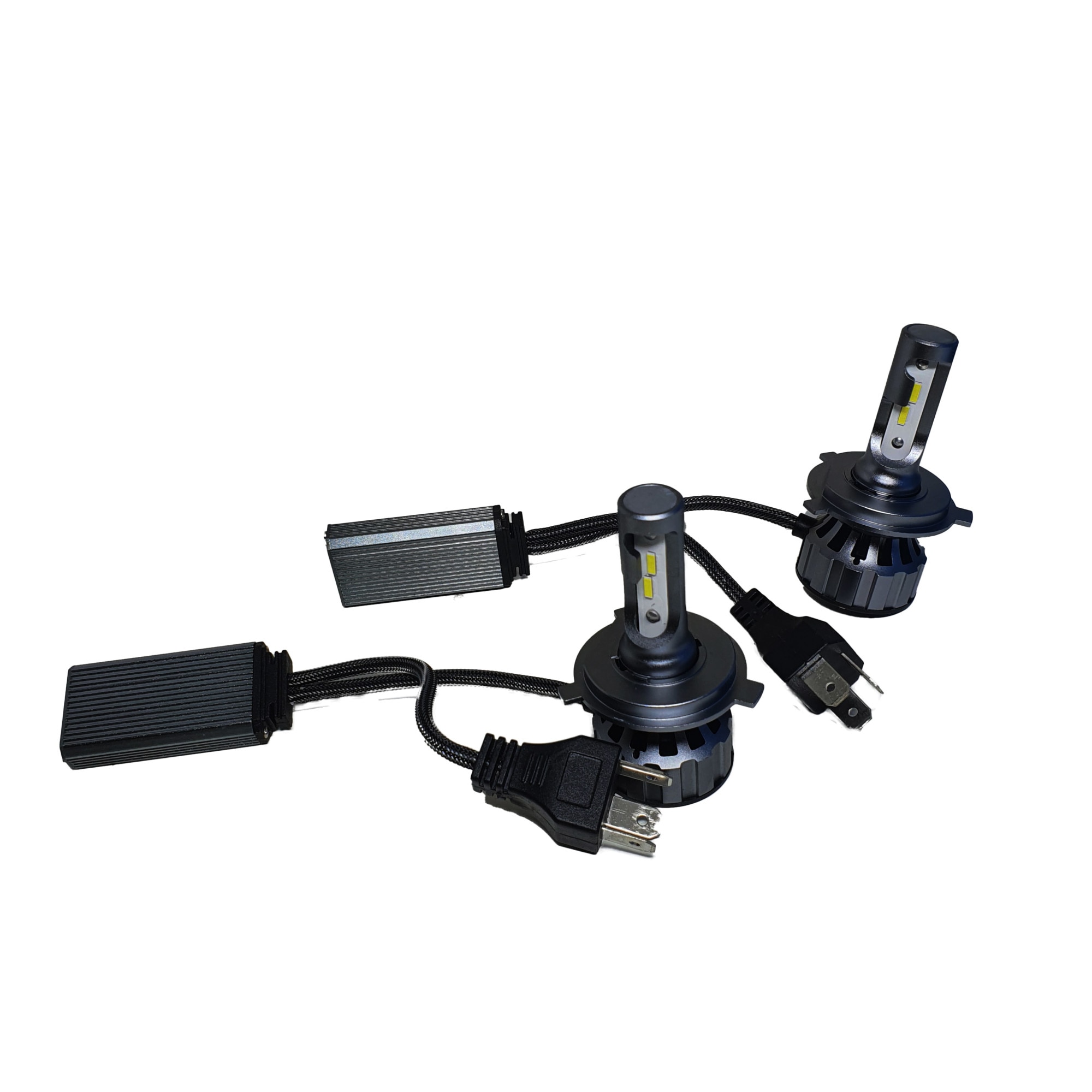 Set 2 becuri H4 2 faze led model V20 120w pe bec cu CANBUS 12.000 ...