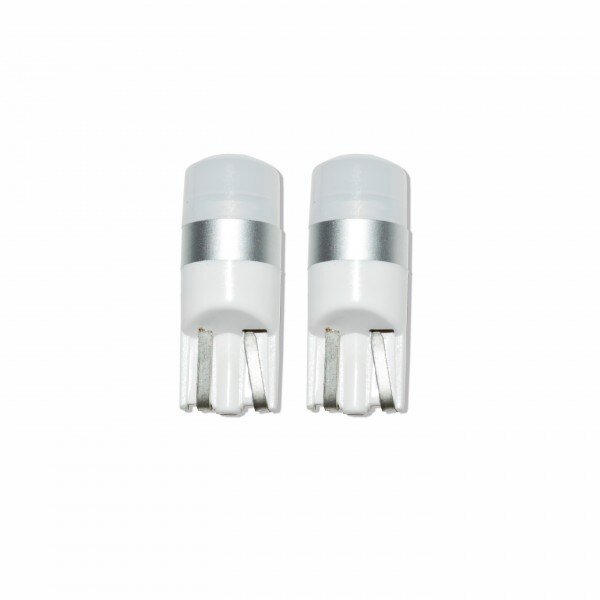 Set 2 x Bec led W5W T10 cu LED CSP Seoul 5W, Alb pur - eMAG.ro