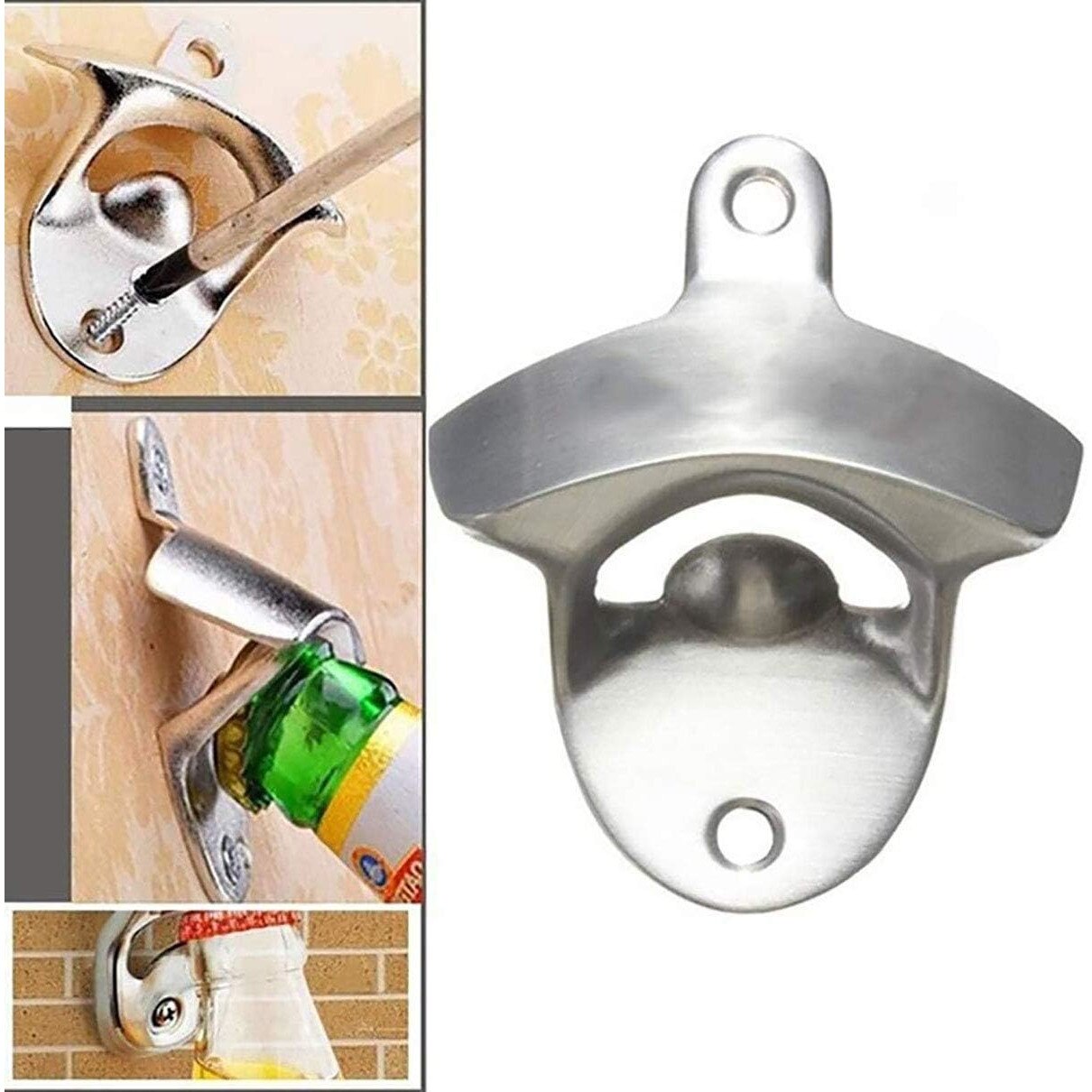 Set de 10 desfacatoare de sticle, Inox, Argintiu - eMAG.ro