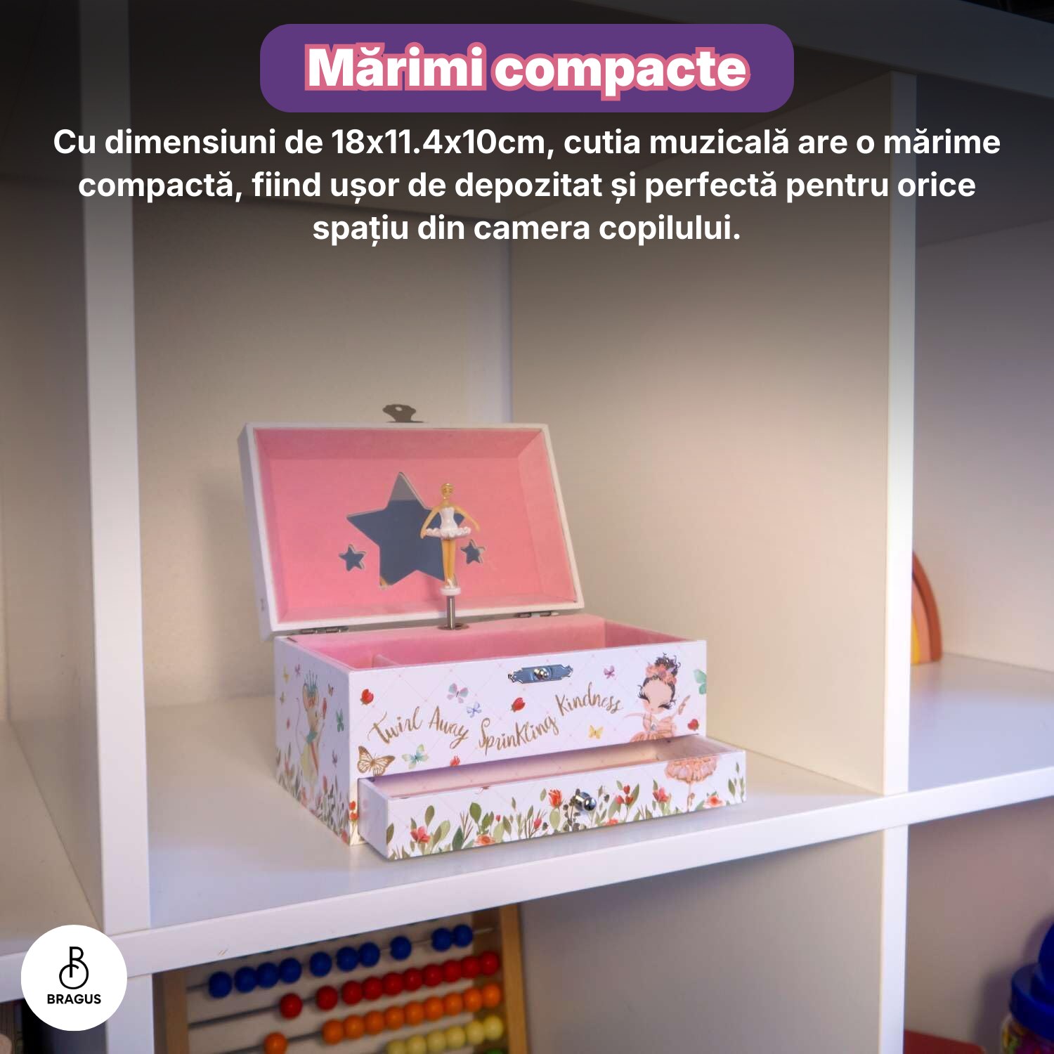 Cutie Muzicala, BRAGUS, Cutie Magica Muzicala cu Balerina Rotativa ...