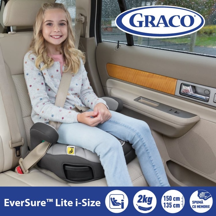 Inaltator Auto Graco EverSure Lite i-Size Cherry - eMAG.ro