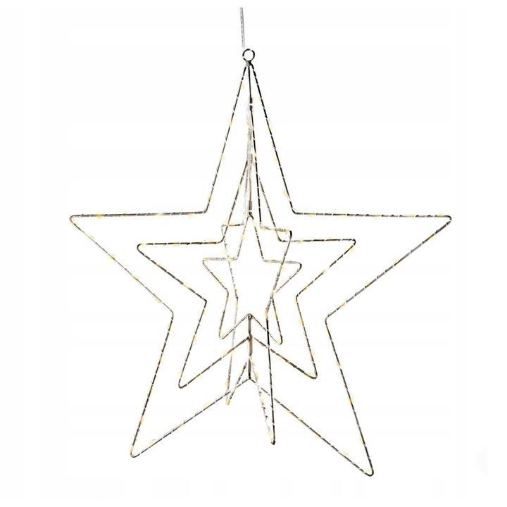 Stea 3D, Led, 45 cm - eMAG.ro