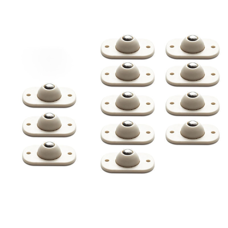 Set 12 rotile mobila, Plastic, 4.5 x 2.8 cm, Bej - eMAG.ro