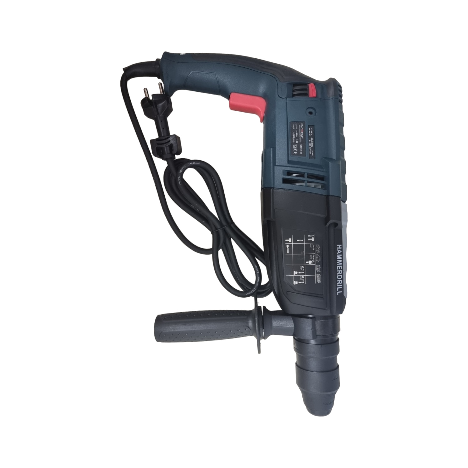 Ciocan rotopercutor cu fir KraftWorld, 2 mandrine, 220V, 1100W ...