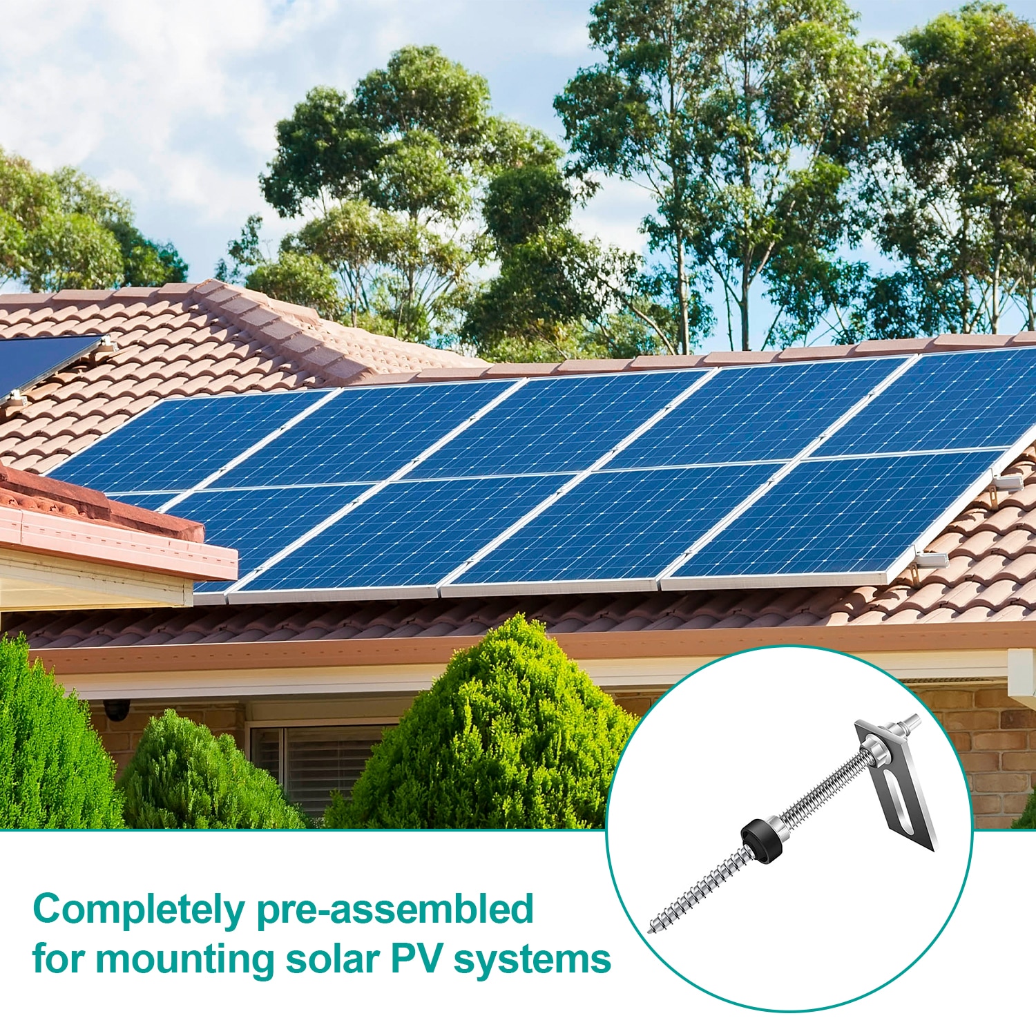 Kit montare panou solar fotovoltaic, Zpsndp, Inox, Argintiu - eMAG.ro