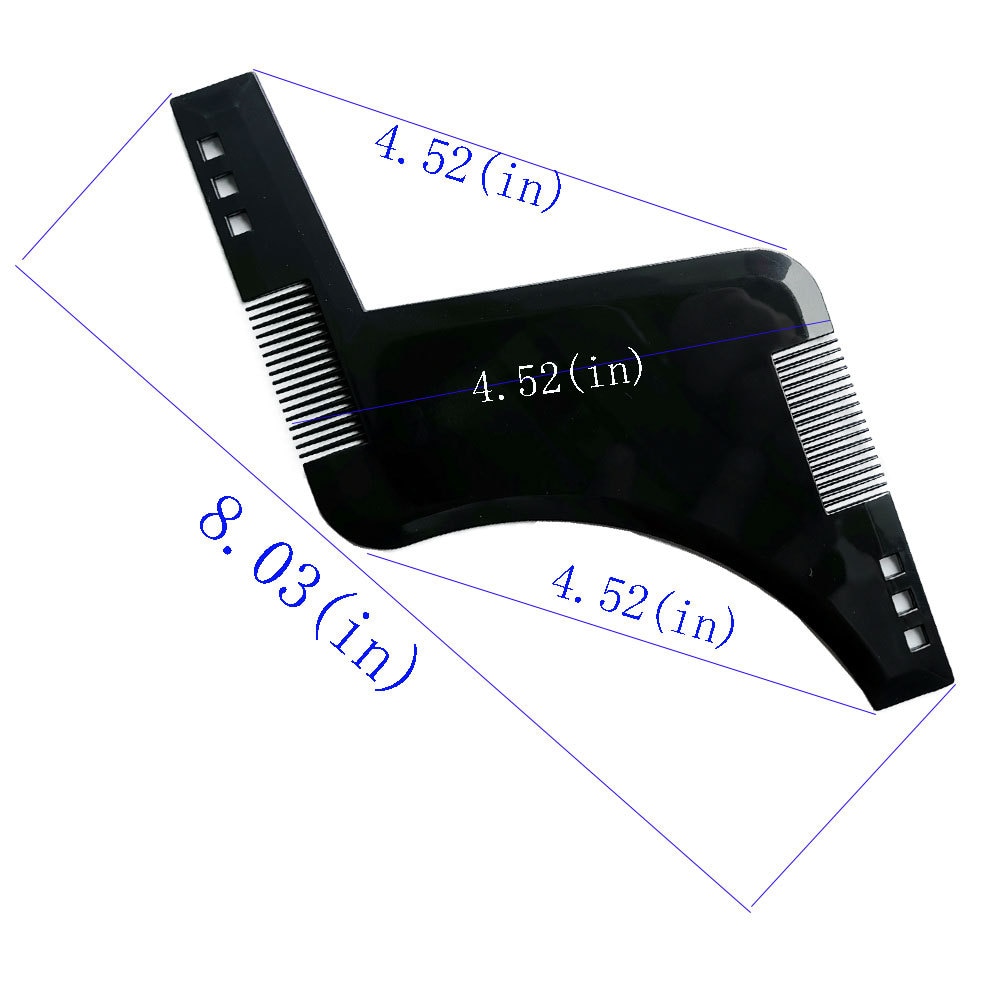 Set Pieptan contur barba, GOGOU®, purta o baveta, sablon pentru ...