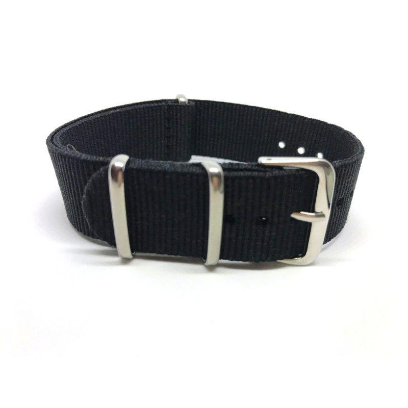 Curea ceas textil sport 20mm negru NATO - eMAG.ro