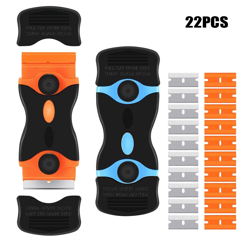 Set 2 unelte de razuit 2 in 1, Plastic/Metal, Multicolor - eMAG.ro