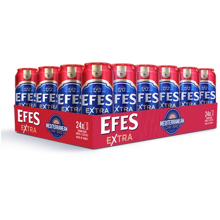 Bere blonda Efes Extra, 8%, doza 24 x 0.5l - eMAG.ro