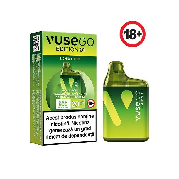 Tigara electronica de unica folosinta, Vuse GO EDITION 01 - Apple Sour ...
