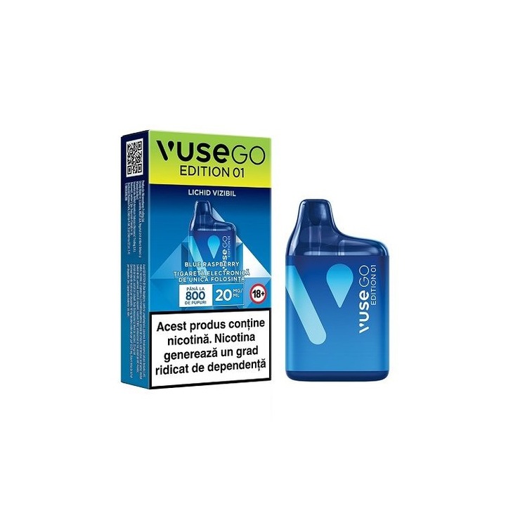 Tigara electronica de unica folosinta, Vuse GO 800 - Blue Raspberry ...