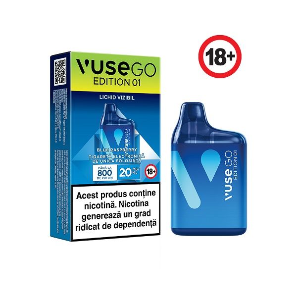 Tigara electronica de unica folosinta, Vuse GO 800 - Blue Raspberry ...