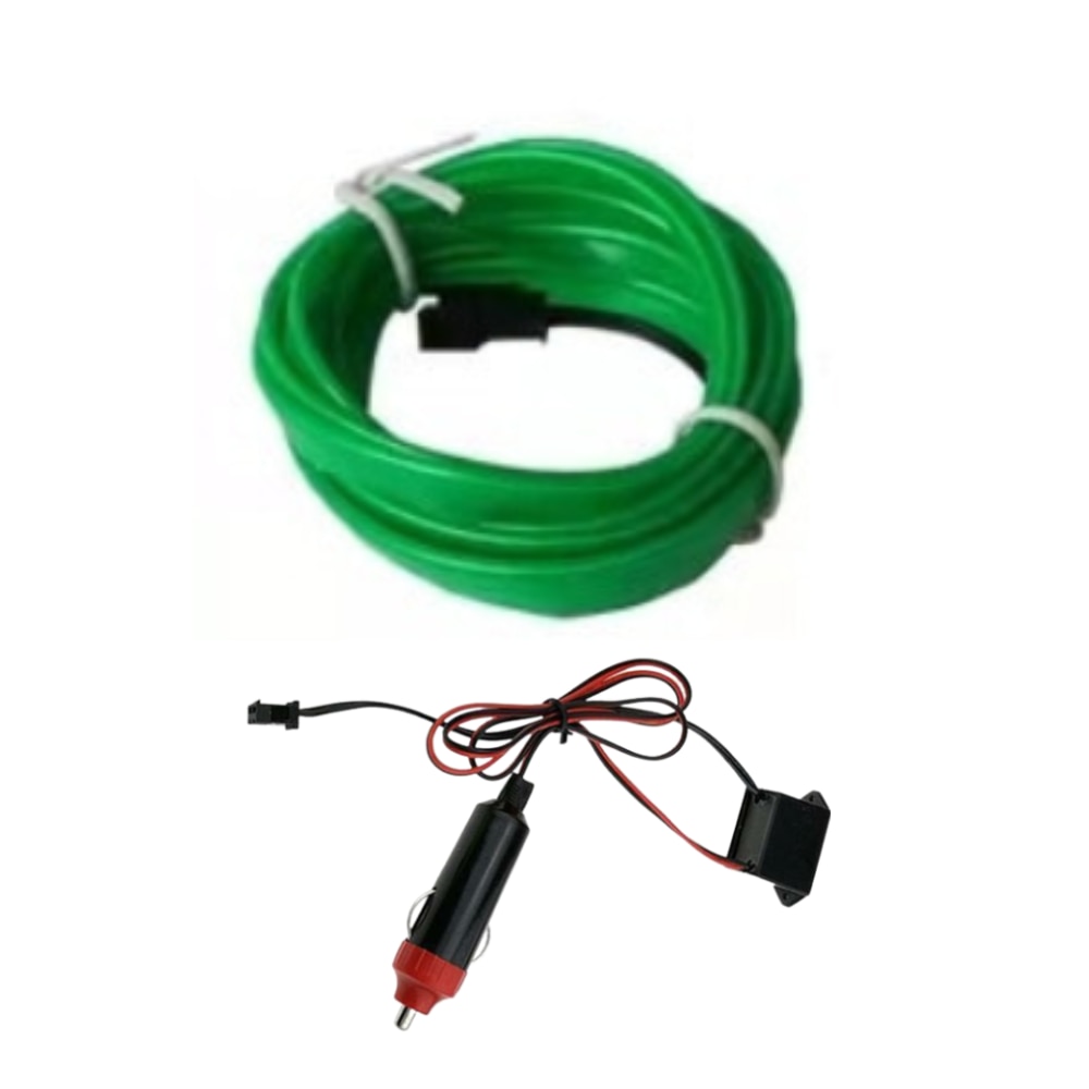 Banda neon auto, flexibila, 12V, 3m, verde - eMAG.ro