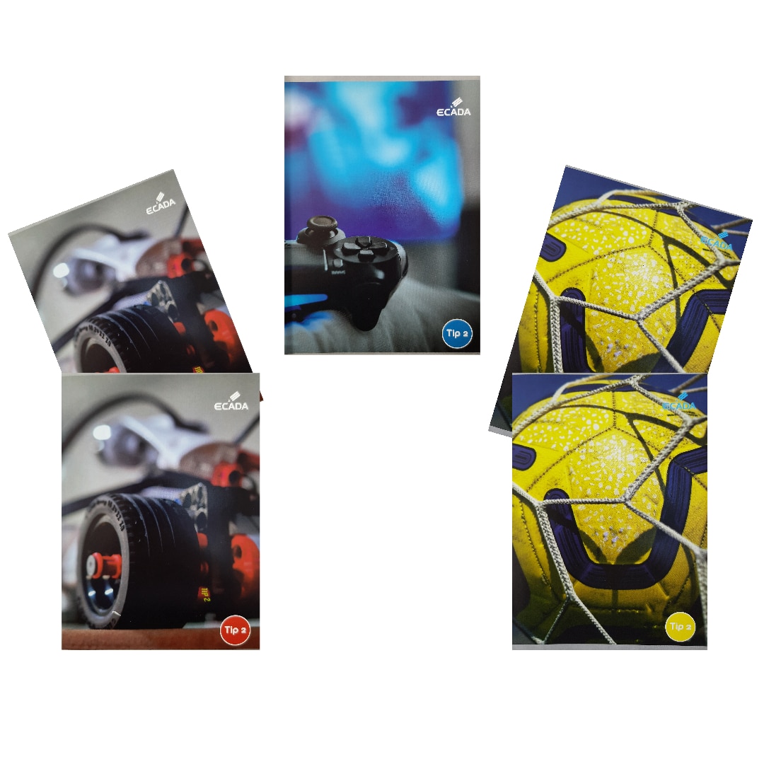 Set 5 caiete TIP 2, coperti imagini BAIETI, A5, 24 FILE, FLR ECADA ...