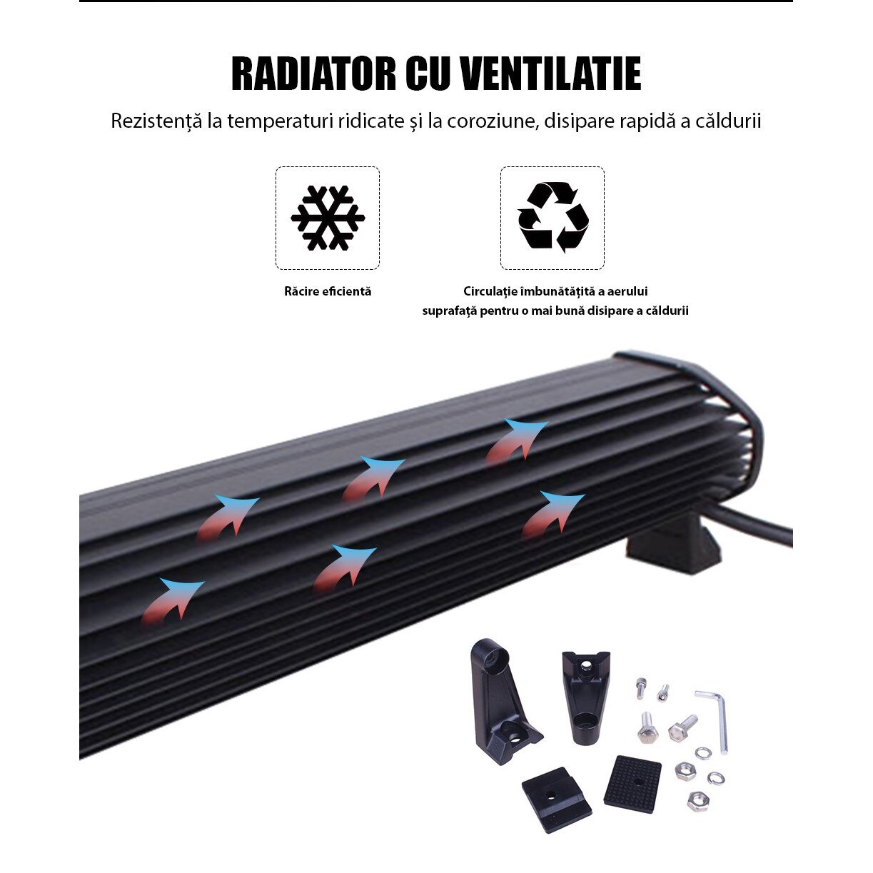 Bara proiectoare LED Auto Offroad Techstar® PNG2, 72W, 12V-24V, 6000 K ...