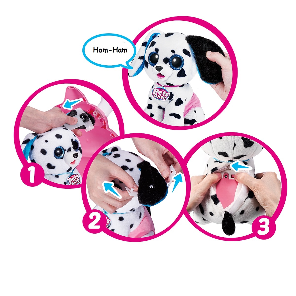 Jucarie de plus surpriza Catelus Interactiv Pets Alive Pooping Puppies ...