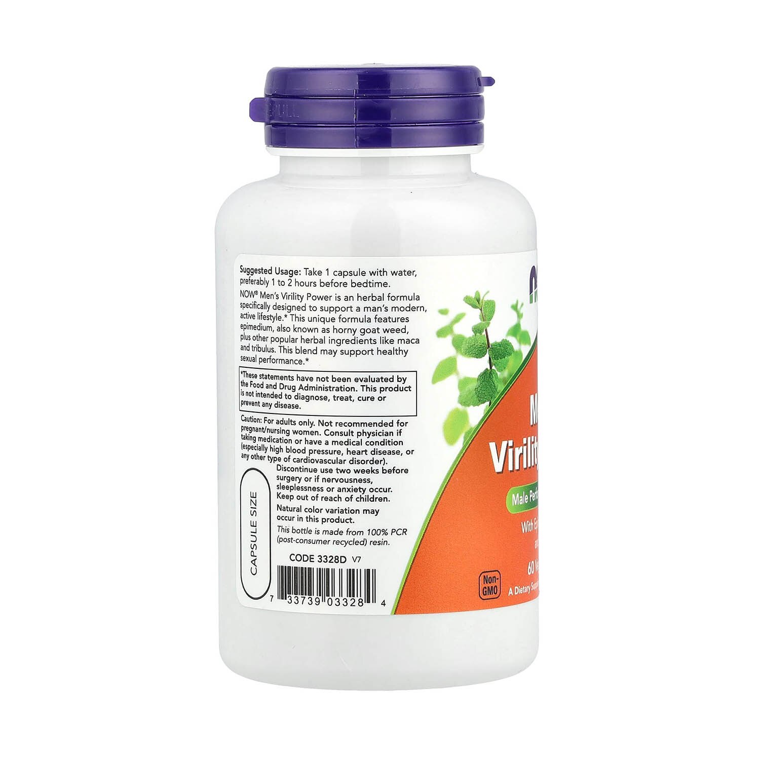Men's Virility Power, Now Foods, 60 capsule - eMAG.ro