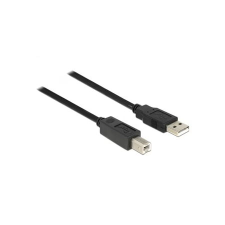 Cablu USB A la USB B, conectivitate 2.0, culoare neagra, 10m lungime ...