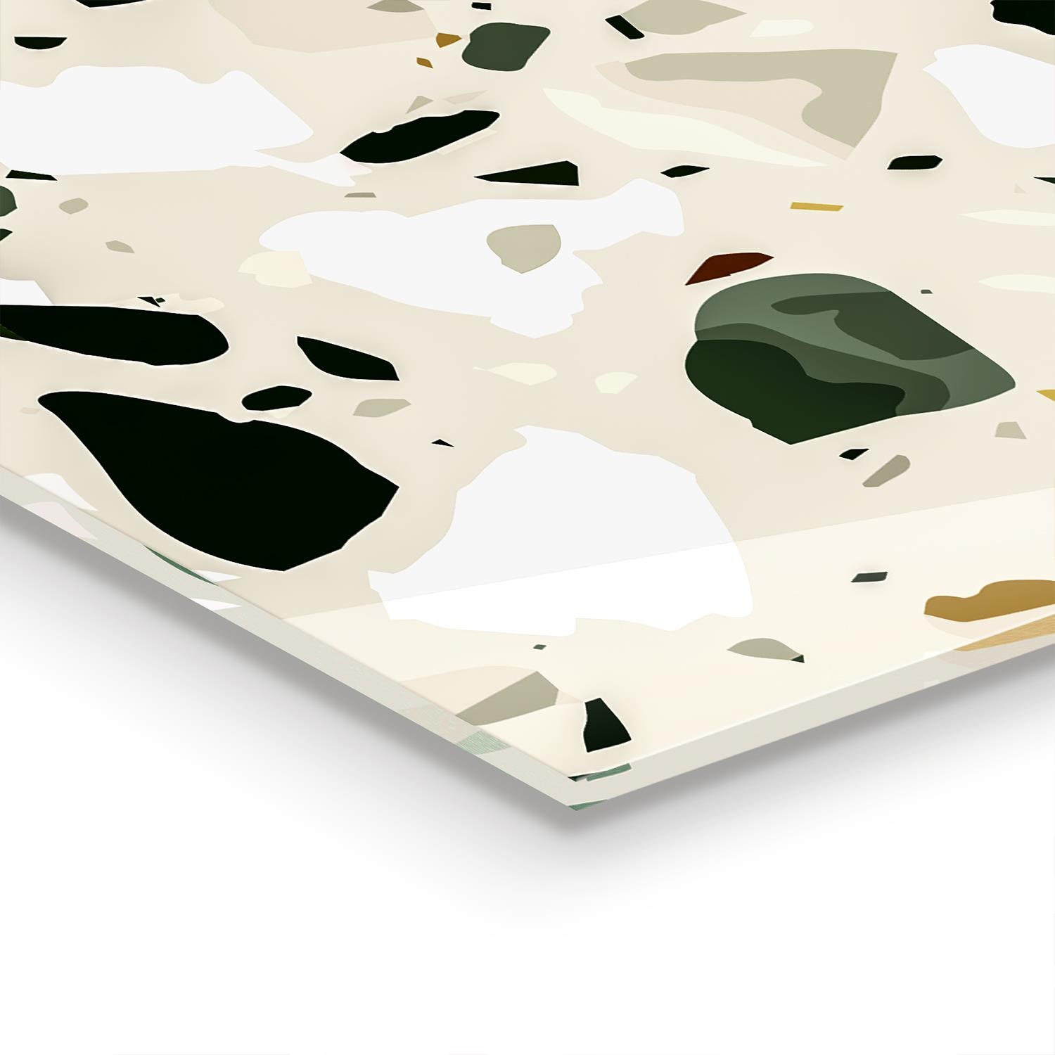 Panou decorativ, Wallfluent, Sticla, Piatra Naturala Terrazzo ...
