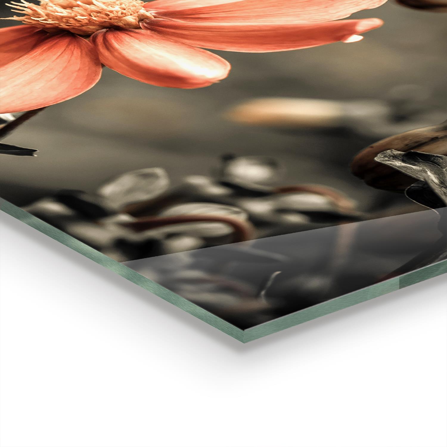 Panou decorativ, Wallfluent, Sticla, Muguri De Flori De Epoca ...