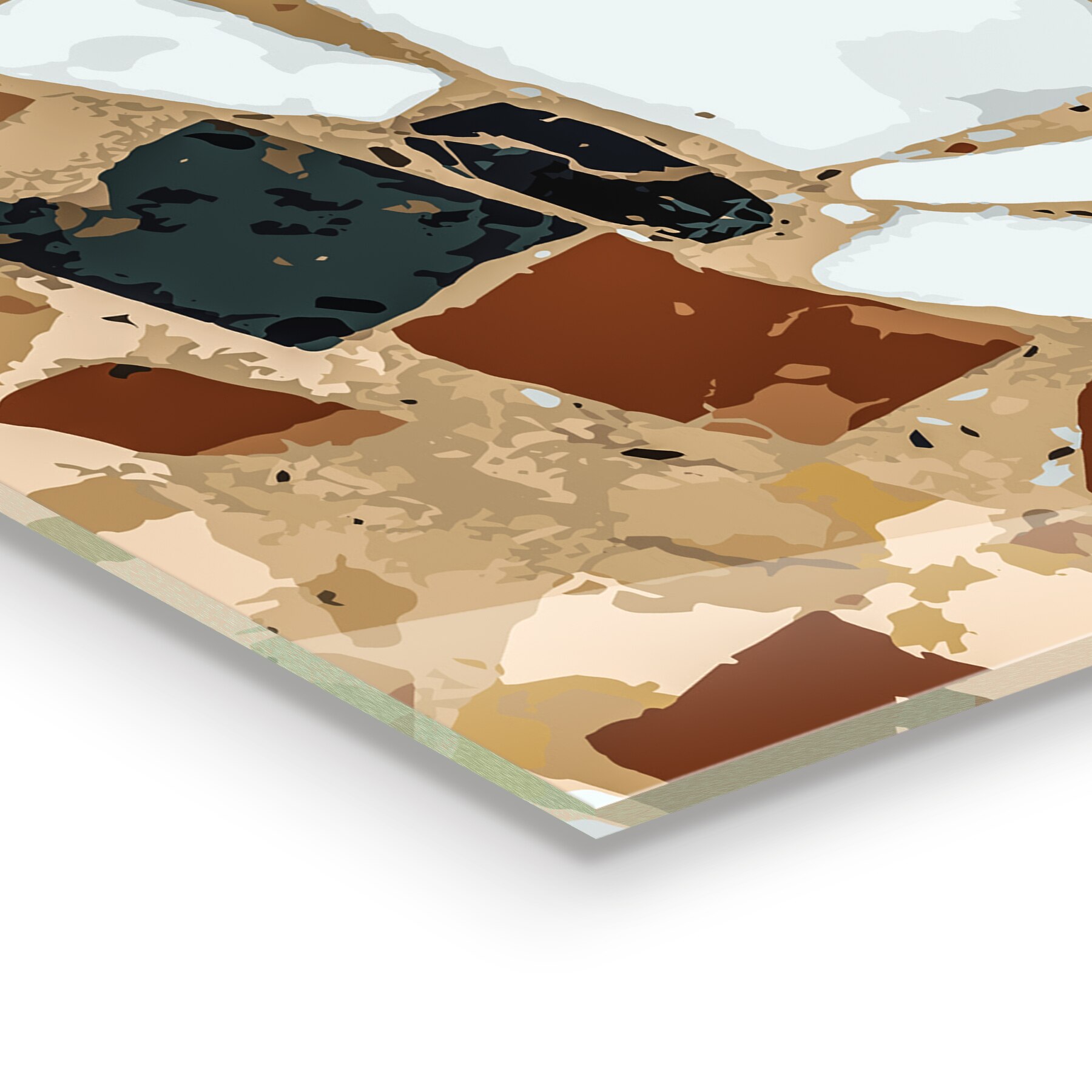 Panou decorativ, Wallfluent, Sticla, Piatra Naturala Terrazzo ...