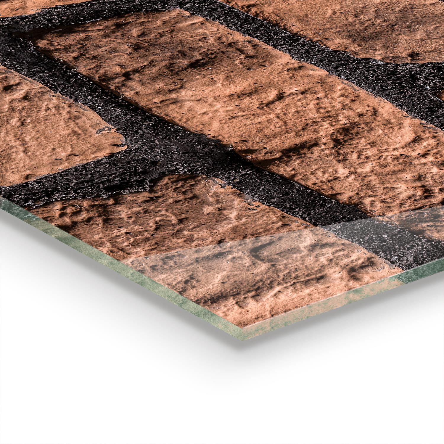 Panou decorativ, Wallfluent, Sticla, Zid De Caramida Naturala ...