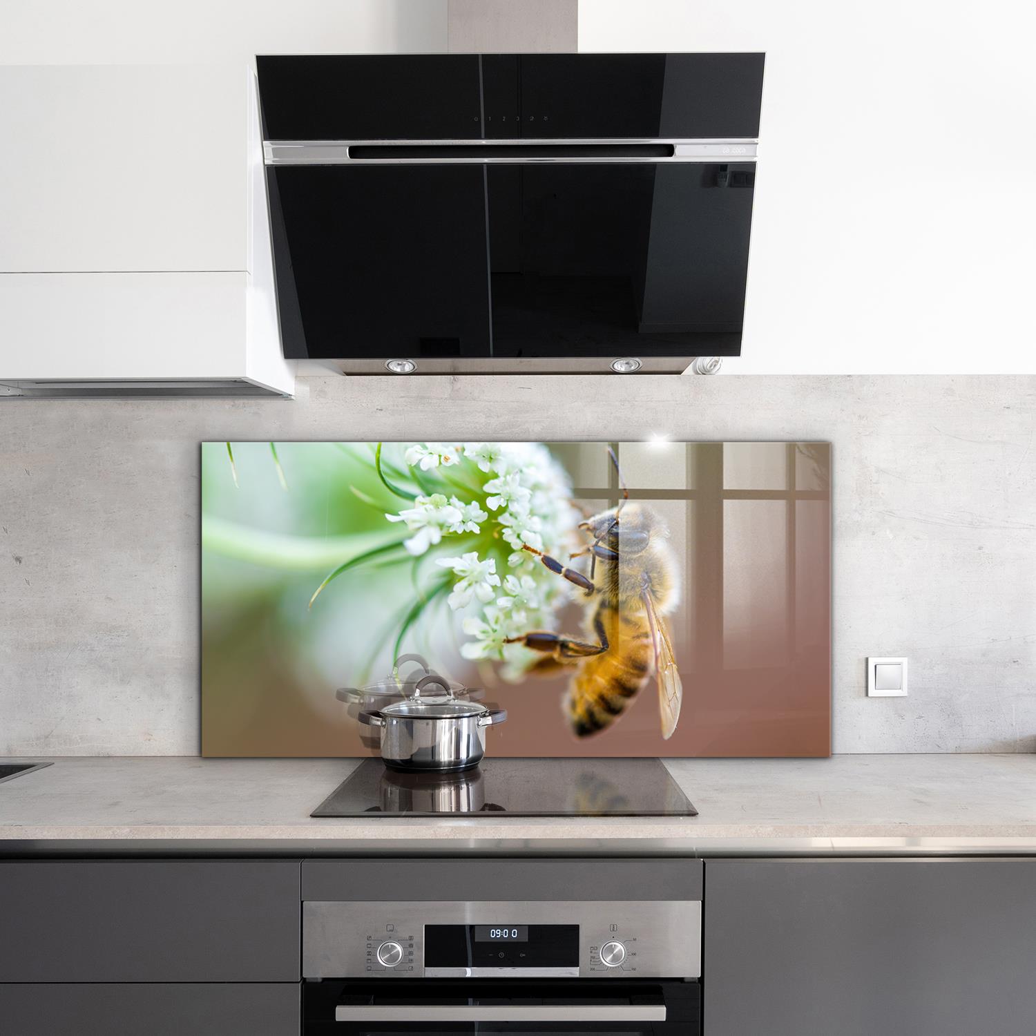 Panou decorativ, Wallfluent, Sticla, Albine Care Colecteaza Polen ...