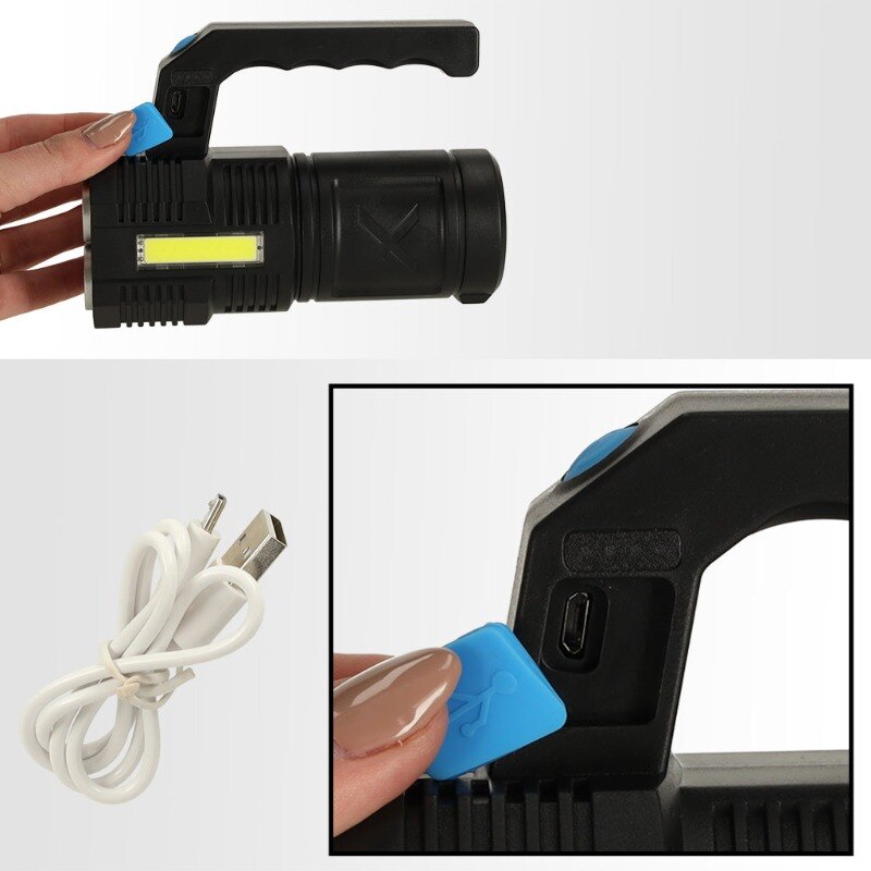 Lanterna Led Multifunctionala Portabila, Incarcare USB, 4 Moduri ...