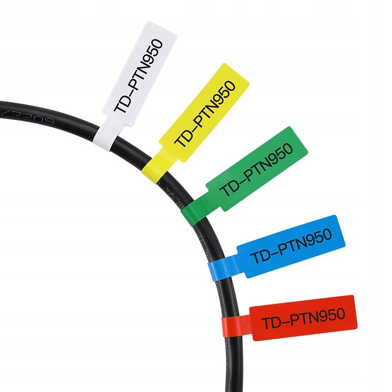 Rola 65 etichete termice de cabluri pentru imprimanta Niimbot B18, 12 ...