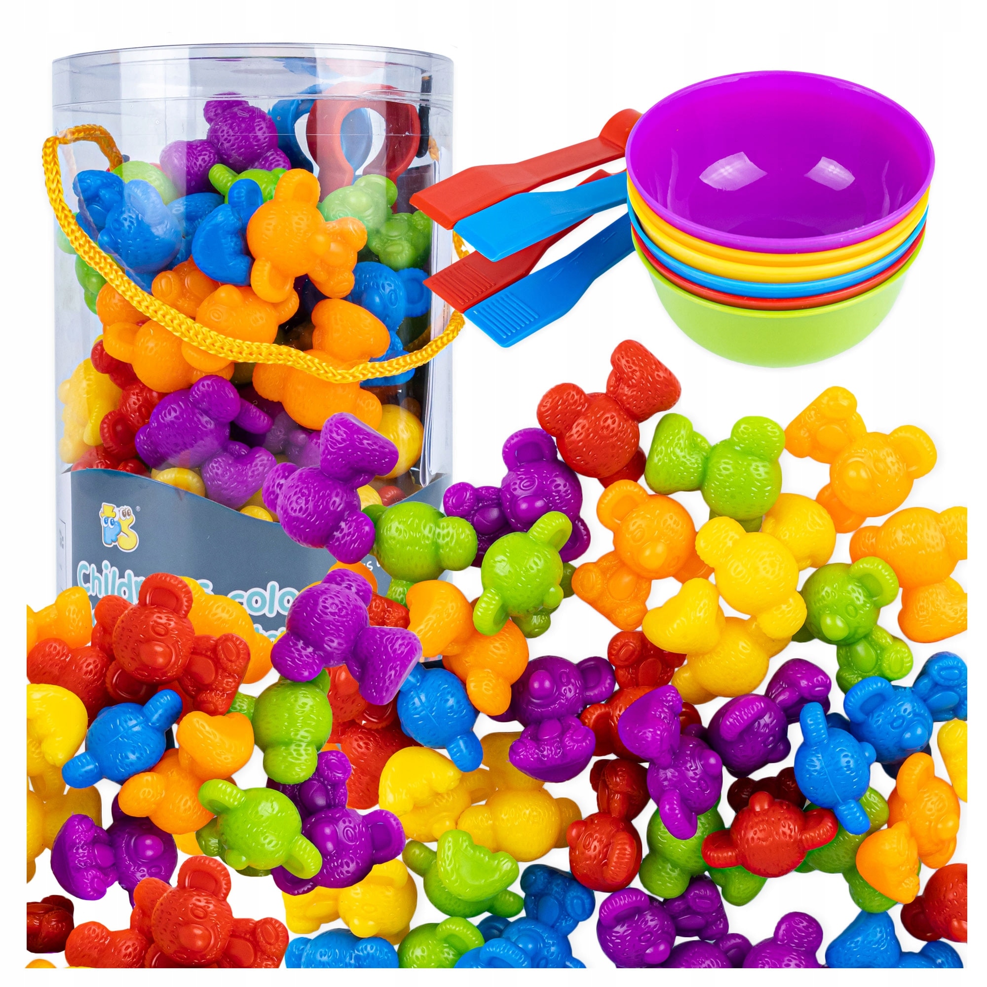 Színes macik készlete, gumi/műanyag, 3+, többszínű - eMAG.hu