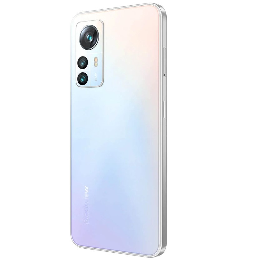 Telefon mobil Blackview A85 Alb, 4G, 6.56" HD+, 8GB RAM, 128GB ROM, Android 12, Unisoc T606 Octa ...