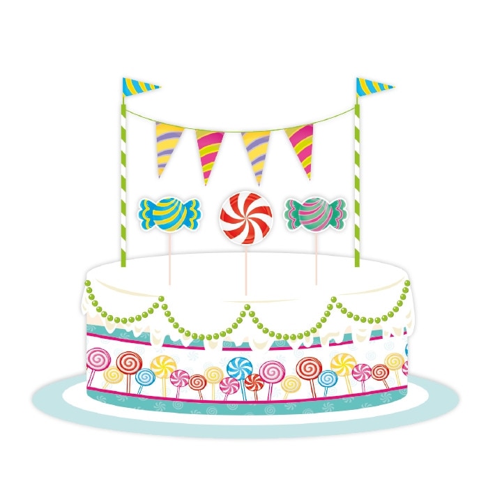 Set Decoratii, Tort Acadele Big Party - eMAG.ro