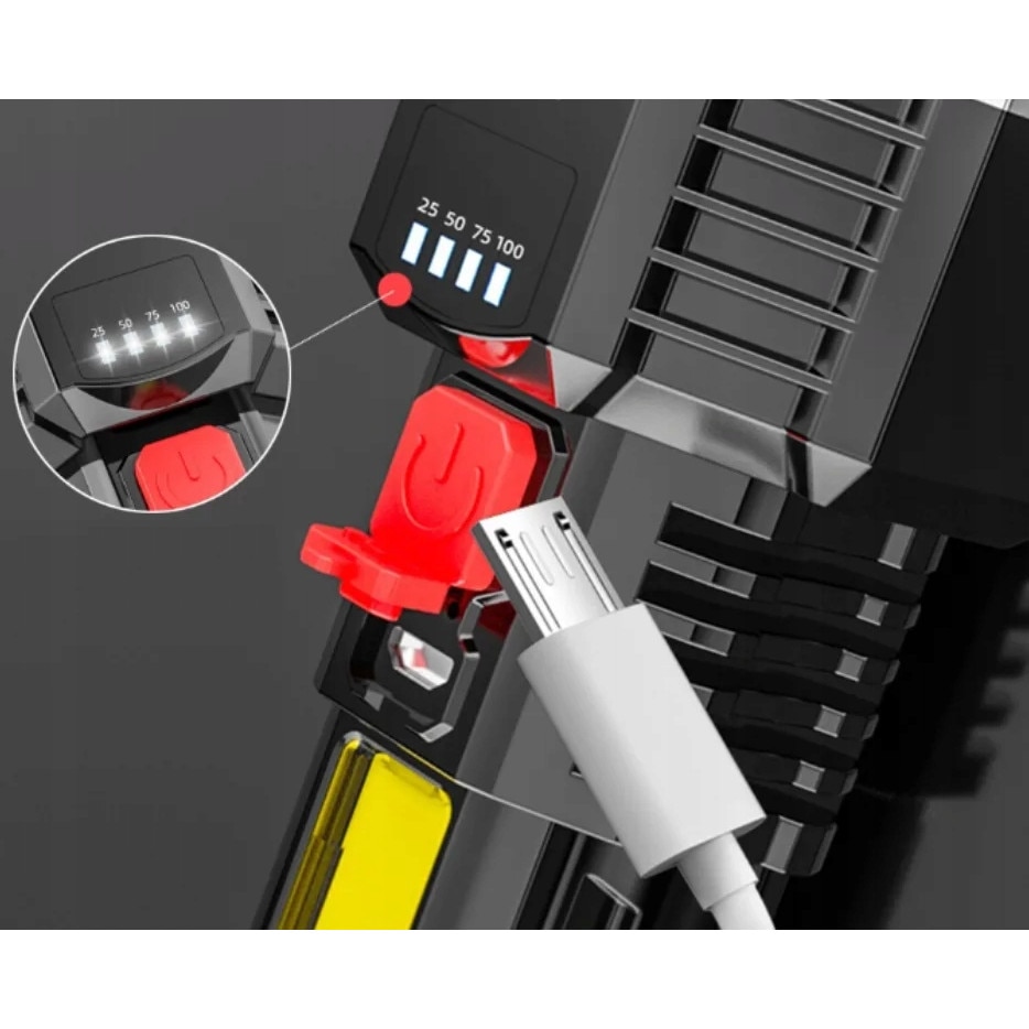 Lanterna tactica, LED, IP64, 6.5 cm, Multicolor - eMAG.ro