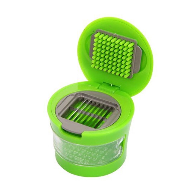 Tocator manual pentru legume, Vaxiuja, 2 cutite, 7.5x6x7.5 cm, Verde ...