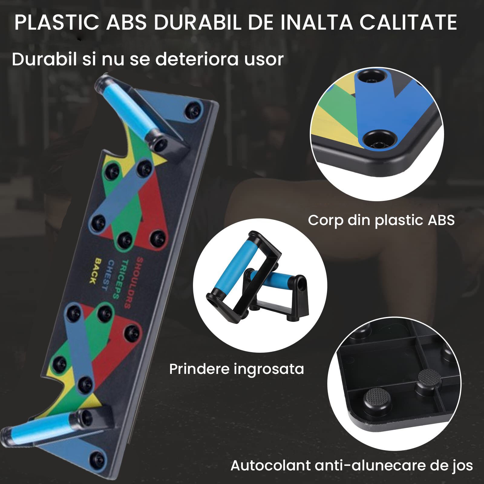 Set portabil pentru flotari, sundiguer, 4 zone de lucru nivel incepator ...