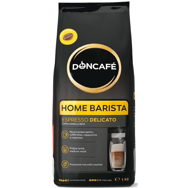 Cafea boabe, Doncafe Home Barista, Espresso Delicato, 1 kg - eMAG.ro