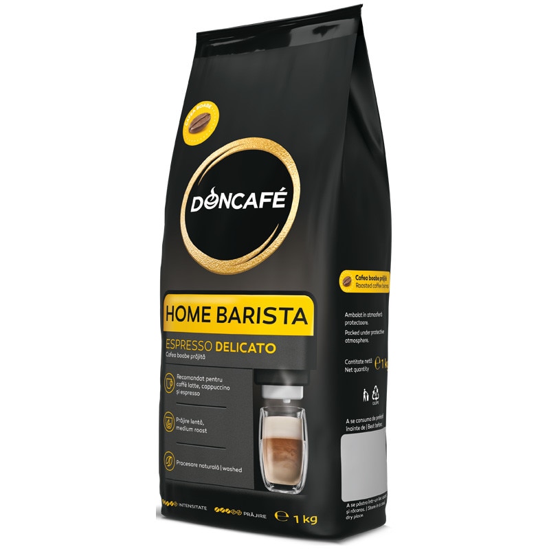 Cafea boabe, Doncafe Home Barista, Espresso Delicato, 1 kg - eMAG.ro