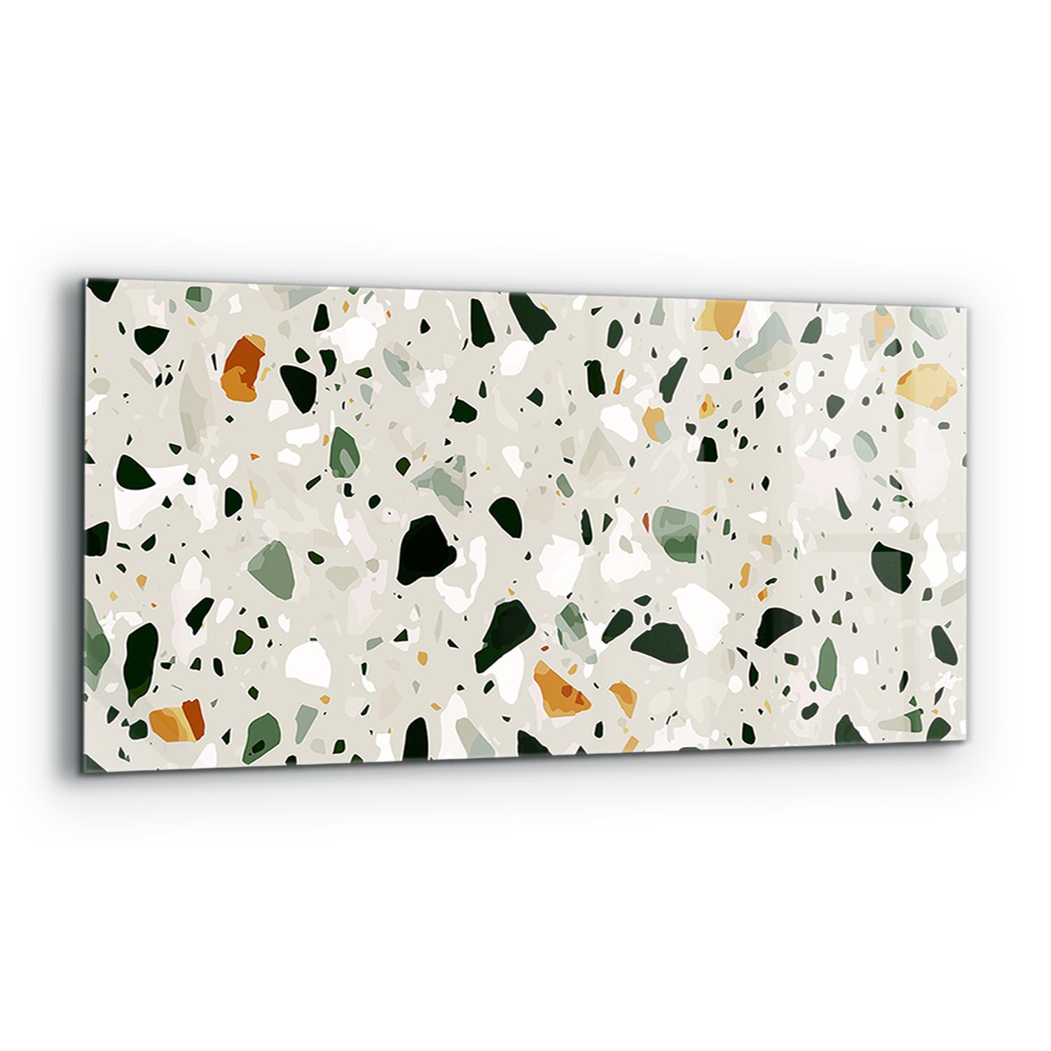 Panou decorativ, Wallfluent, Sticla, Piatra Naturala Terrazzo ...