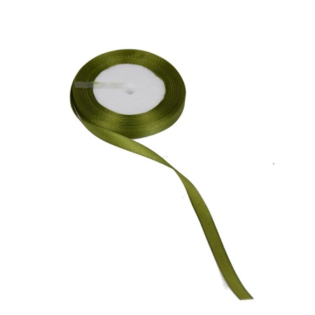 Panglica satinata, latime 1 cm, 1 rola 22.9 m verde imperial - eMAG.ro