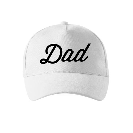 Sapca personalizata unisex reglabila culoare alba, DAD - Pop Radu ...