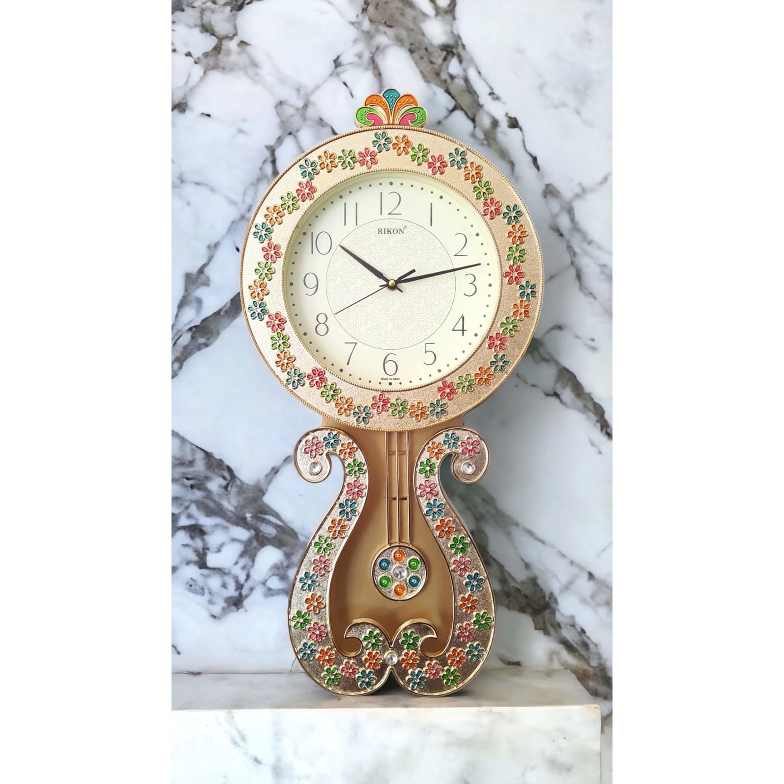 Ceas perete gold cu pendul - eMAG.ro