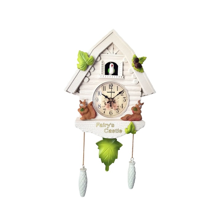 Ceas perete cu melodii si cuc - eMAG.ro