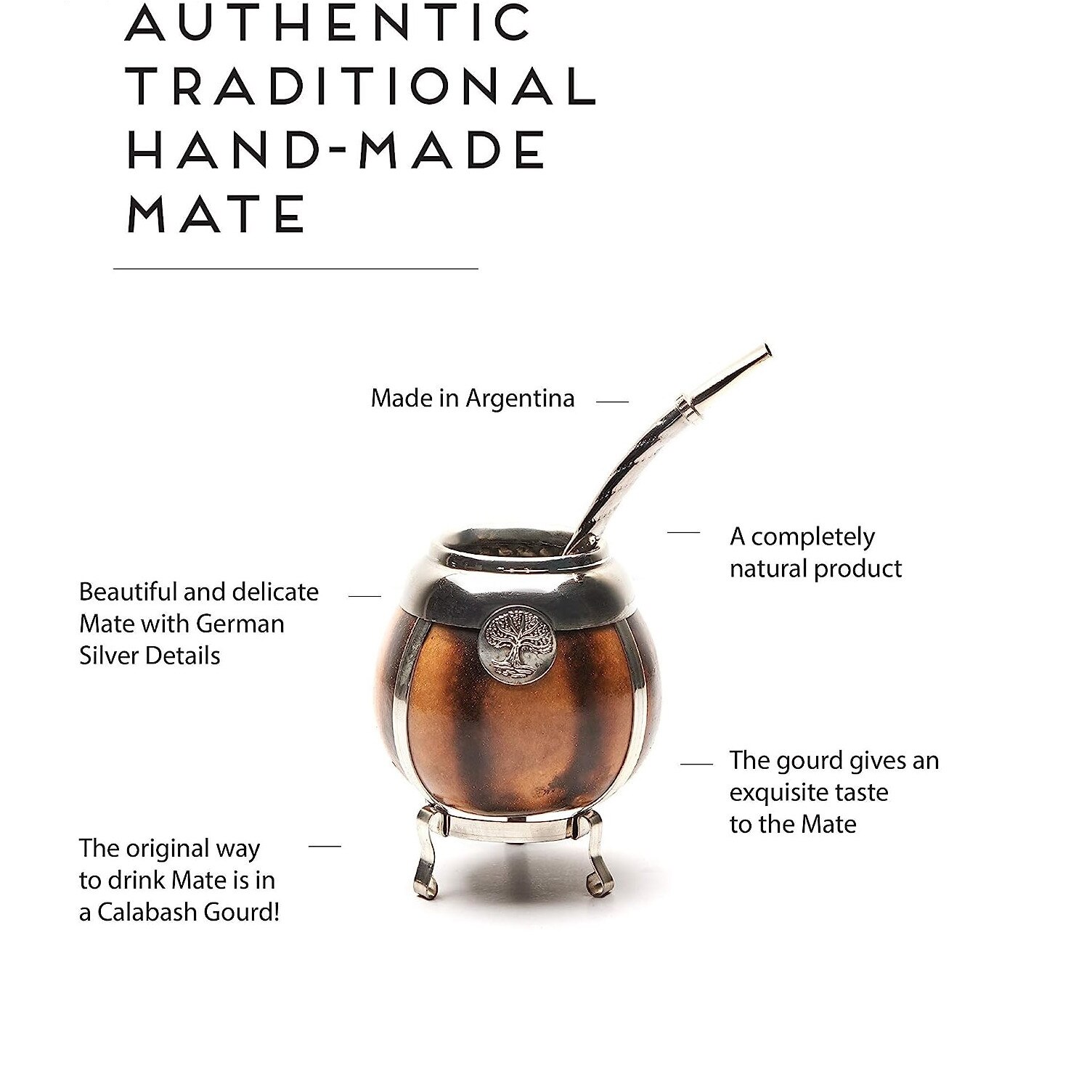 Set pentru ceai, ceainic cu lingura, prelucrat manual calabaza placata ...