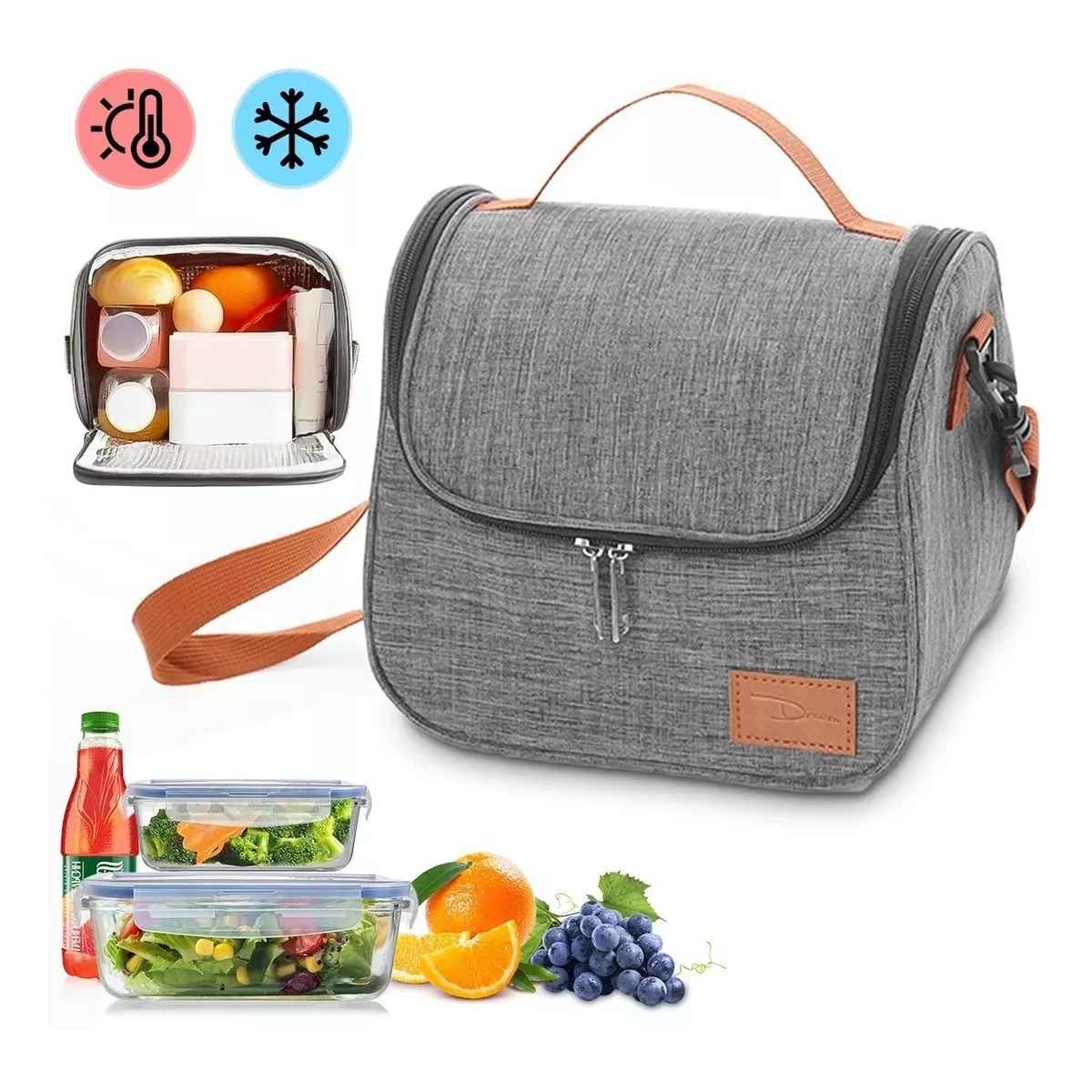 Geanta Frigorifica, SDLOGAL, 22x20x16 cm, 7L, PVC/Aluminiu, pentru ...