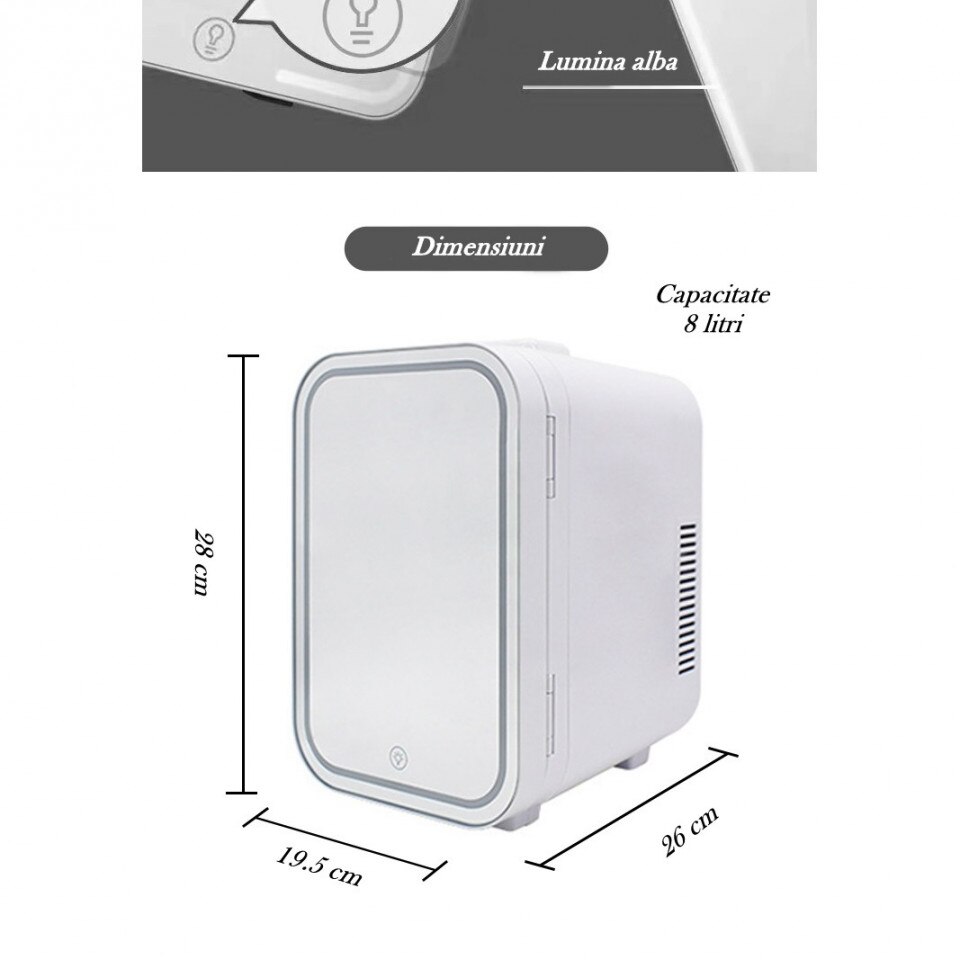 Mini frigider portabil 3 in 1, cu dubla functie de incalzire/racire ...