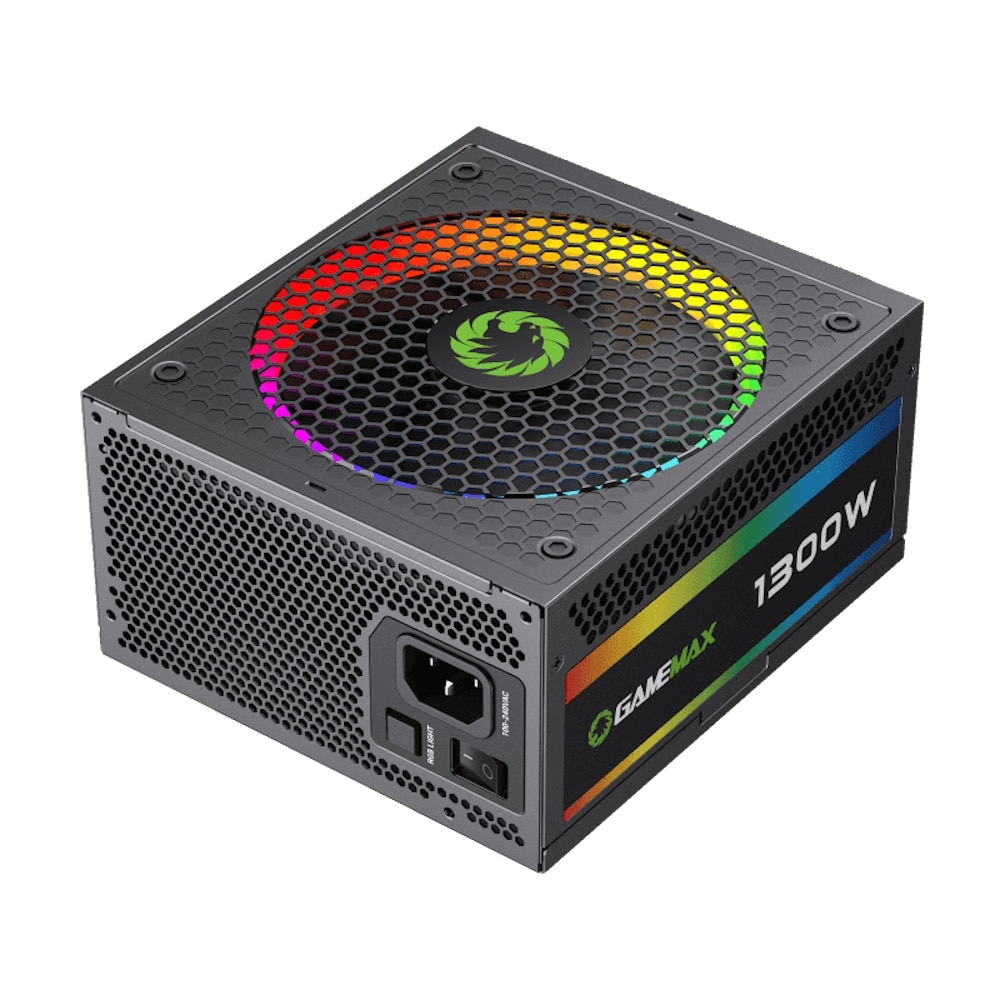 Sursa Gamemax RGB Modular, 80+ Platinum, RGB, 1300W - eMAG.ro
